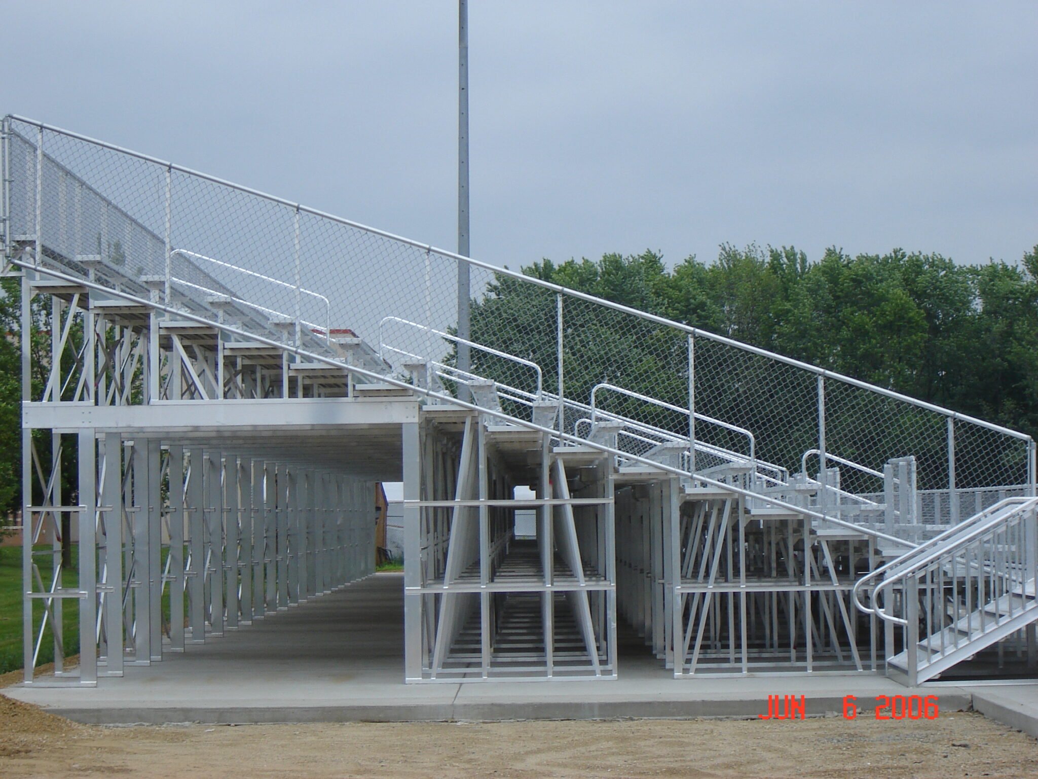 Elevated Bleachers | American Aluminum Seating Inc.