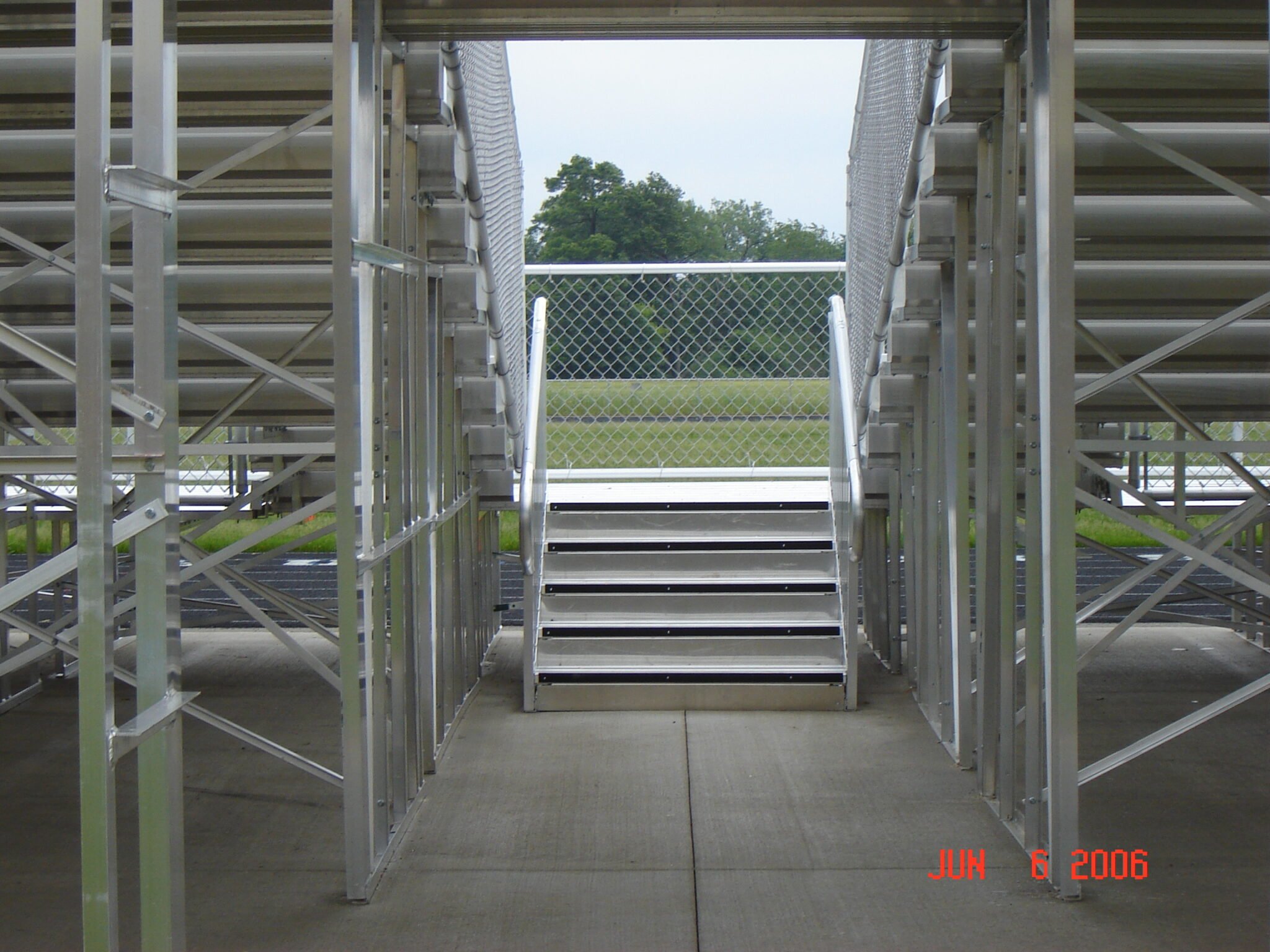 Elevated Bleachers | American Aluminum Seating Inc.